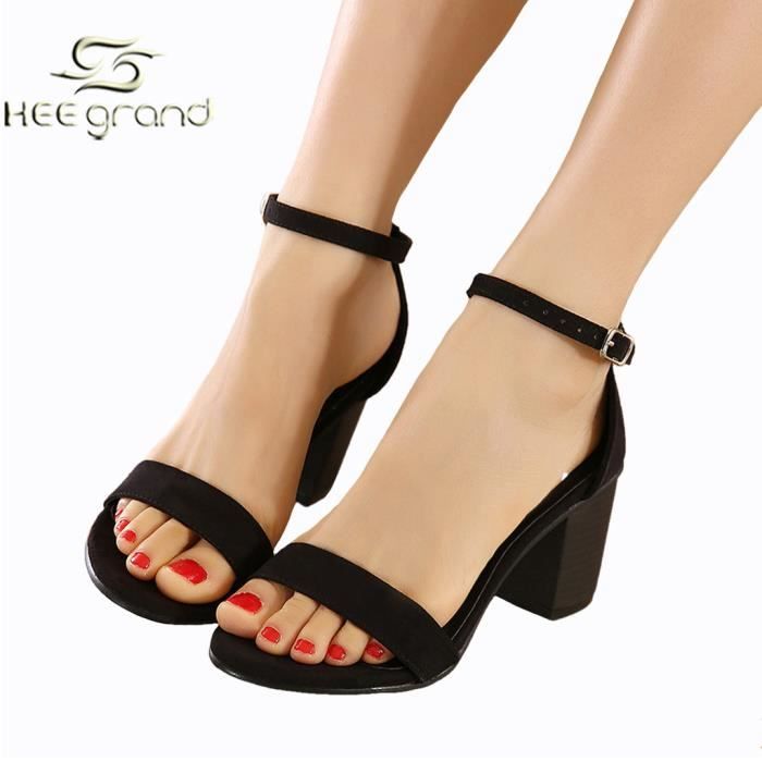 sandales talons carres femme