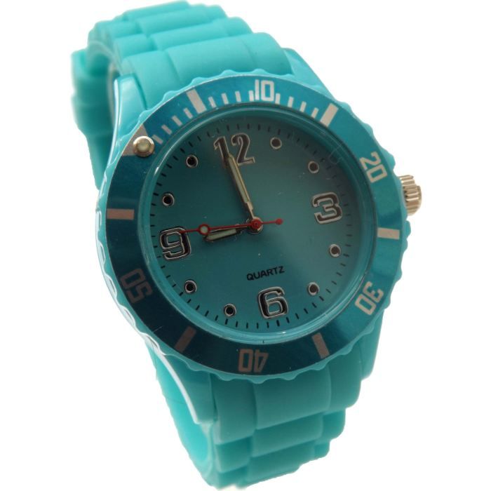 montre swatch turquoise