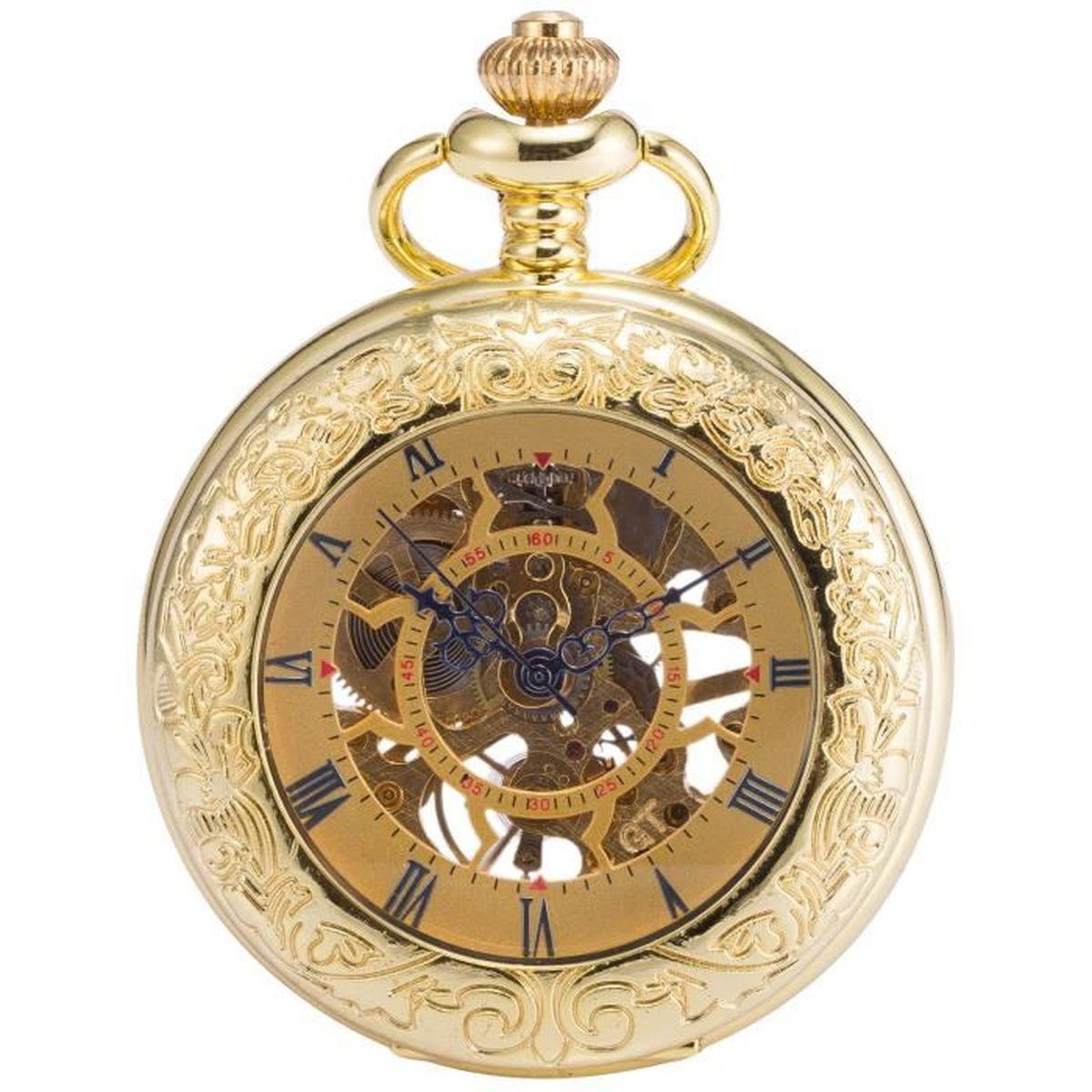 De Luxe Montre à Gousset Poche pas cher Mécanique Elegant Squelette ...