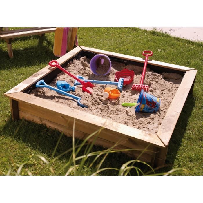 Bac à Sable Carré en bois Oscar - Achat / Vente bac à sable - Cdiscount