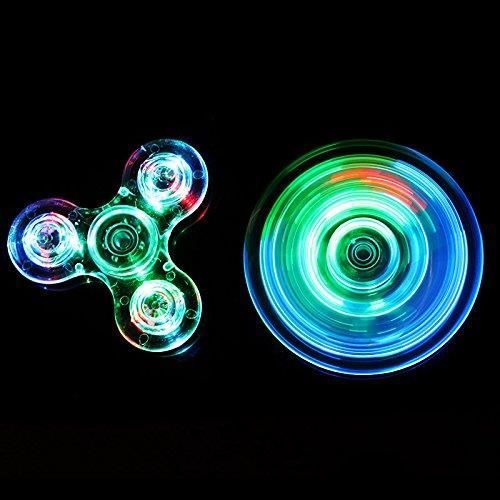 Prezzy LED Fidget Spinner,Fidget Hand Spinner With LED LIGHT Tri ...