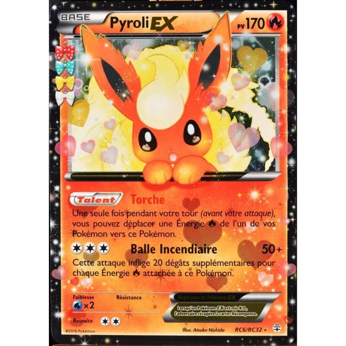 carte Pokémon RC6 Pyroli-EX 170 PV - ULTRA RARE Rayonnement FR - Achat ...
