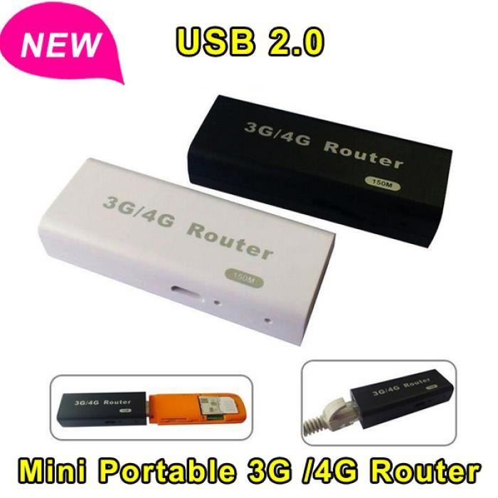 Portable Mini Sans Fil 3 G Wifi Routeur Répéteur 4 G Spot Rj45 150 Mbps ...
