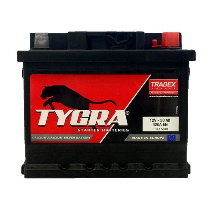 Batterie auto TYGRA L1 50AH- 12V - 40AH - 420 Amp - Achat / Vente ...
