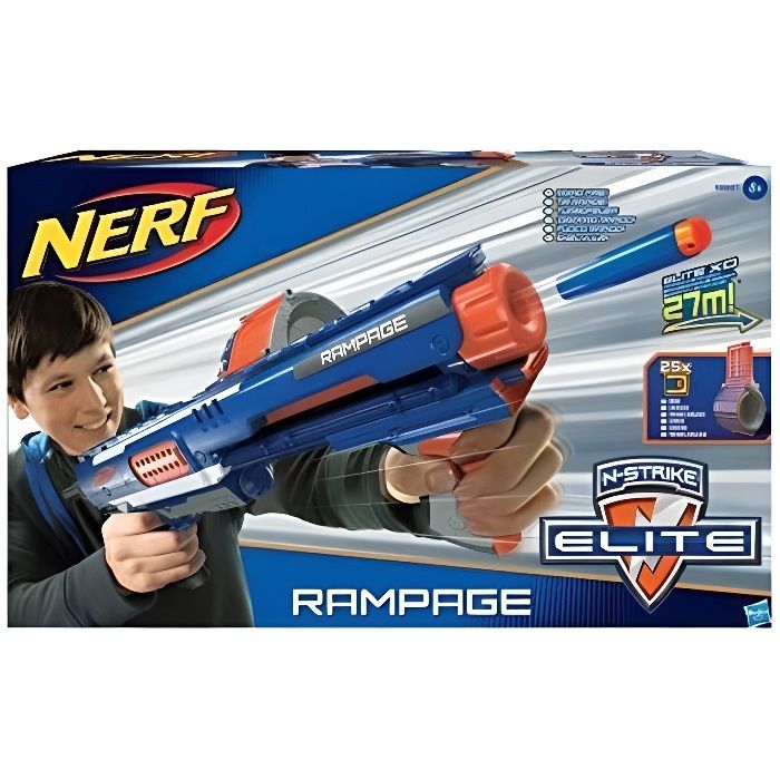 HASBRO NERF N-STRIKE ELITE RAMPAGE XD - Achat / Vente toupie - lanceur ...