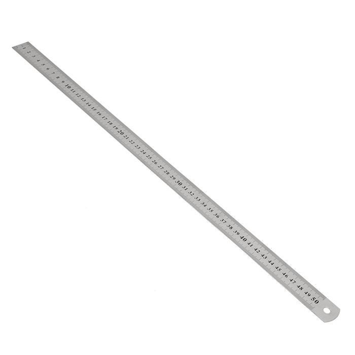 50cm Règle Métal Métallique Precision Double Face Métrique Ruler ...