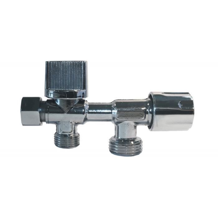 Robinet d arrêt WC 3 voies horizontal laiton spécial douchette WC bidet - Achat / Vente sommier ...