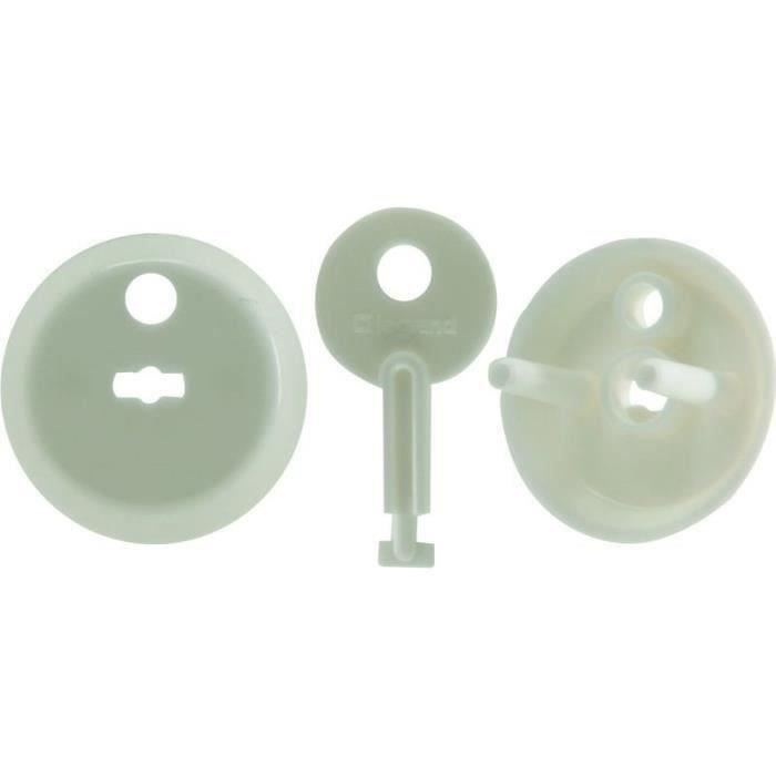 LEGRAND 4 Cache-prises de courant ronds pour prise avec terre sans ...