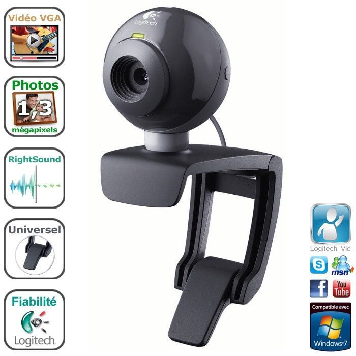 Webcam logitech - les bons plans de Micromonde