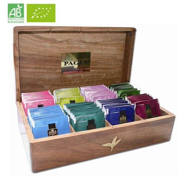 PAGES - Coffret bois infusions Bio 80 sachets - Achat / Vente infusion ...