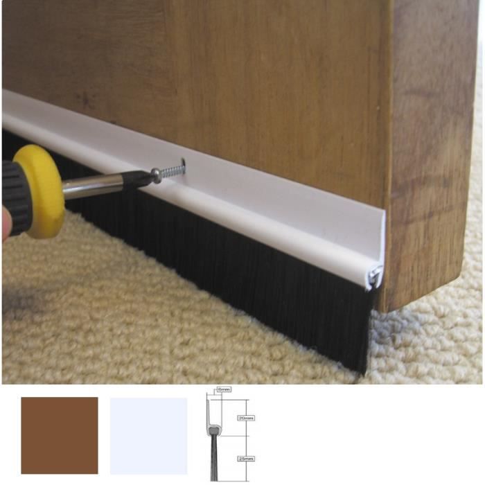 Bas de porte en PVC avec brosse - Achat / Vente seuil de porte Bas de ...