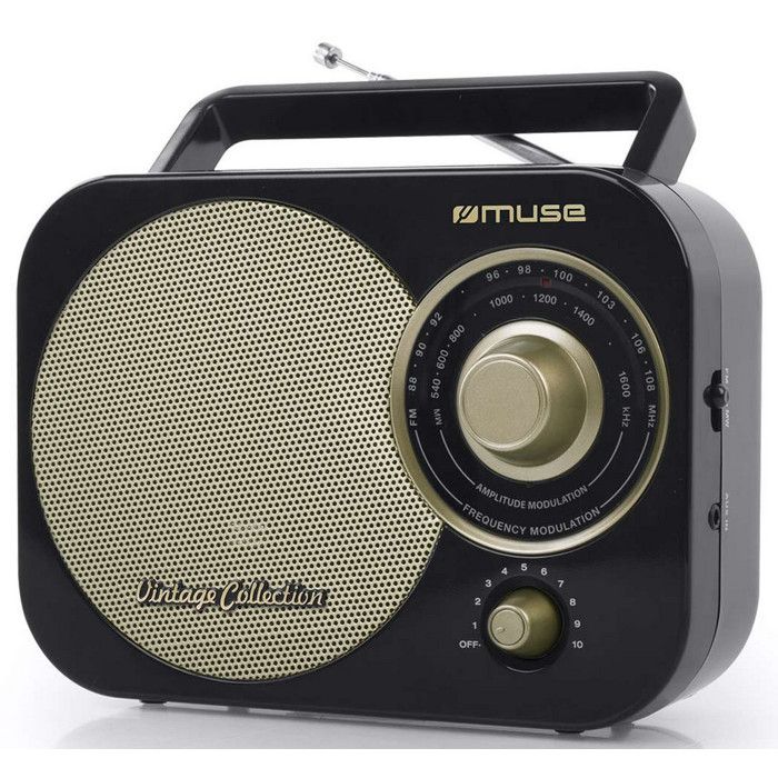 Muse - radio portable analogique noir - m055rb - radio cd cassette ...
