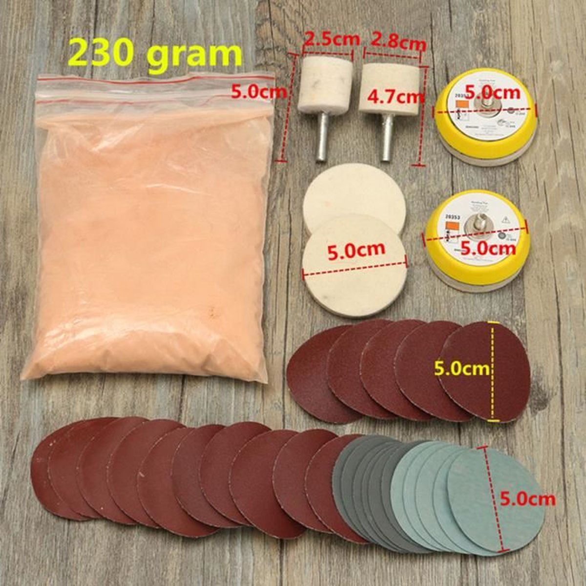 Renovateur Phare Kit Polissage Verre à L'oxyde De Cérium - 100 G Poudre ...