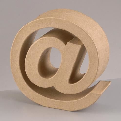 Signe Arobase en papier mâché, 17,5 cm - Achat / Vente support à ...