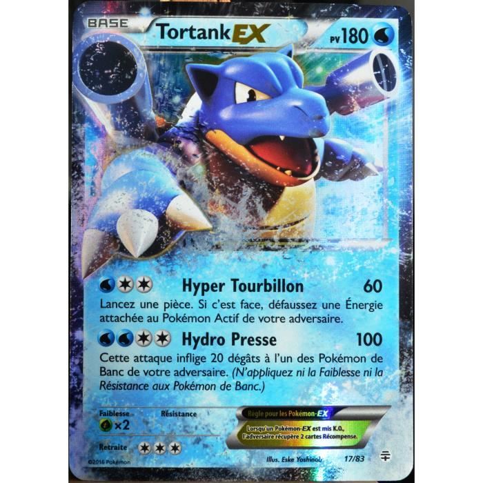carte Pokémon 17-83 Tortank-EX 180 PV - ULTRA RARE Générations FR ...