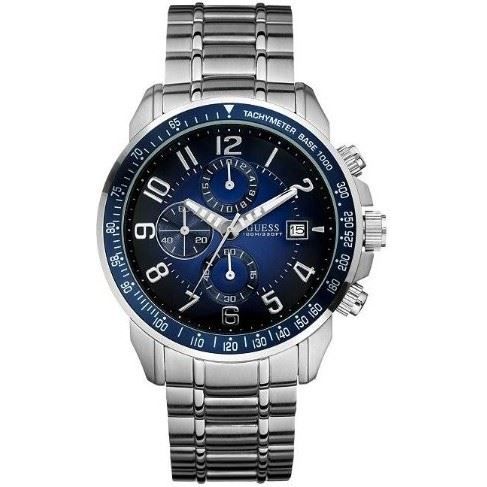 montre guess homme bleu et or