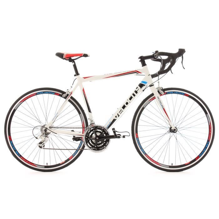 Vélo de course Velocity blanc TC 57 cm - Prix pas cher - Cdiscount