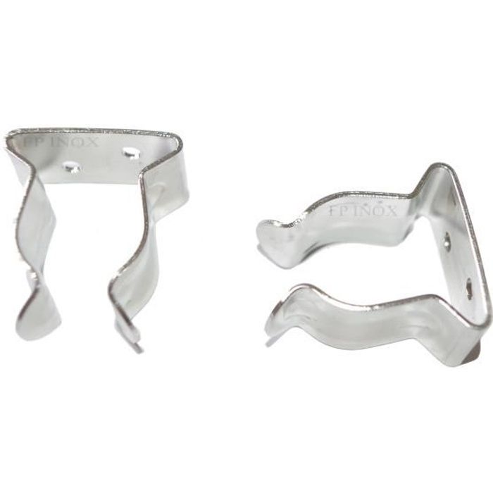 Crochet inox Clips Pour Fixation Gaffe / Tube 25mm ( La Paire ) - Achat ...