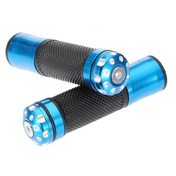 2 poignées de moto universelle Bleu - Achat / Vente poignees 2 poignées ...
