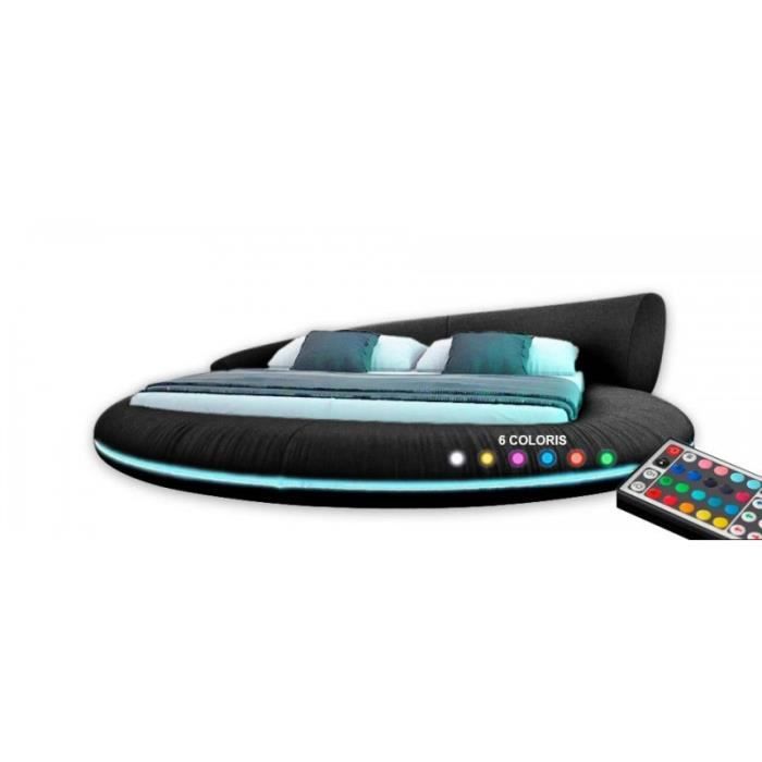 Lit Rond SONGE 5 140*190 cm Sommier Offert Blanc - Achat / Vente ...