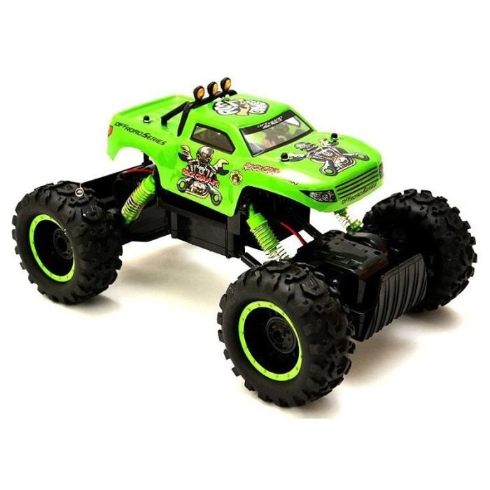 Rock Crawler RC 112 Monster Truck quatre roues motrices (vert) - Achat ...