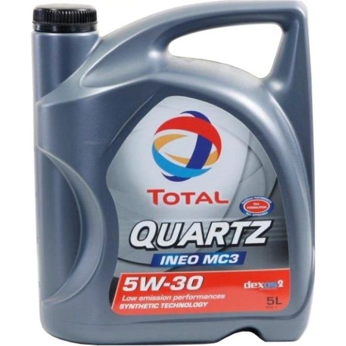 Huile moteur Total QUARTZ INEO MC 3 5W-30 5 Litres Jerrycans - Achat ...