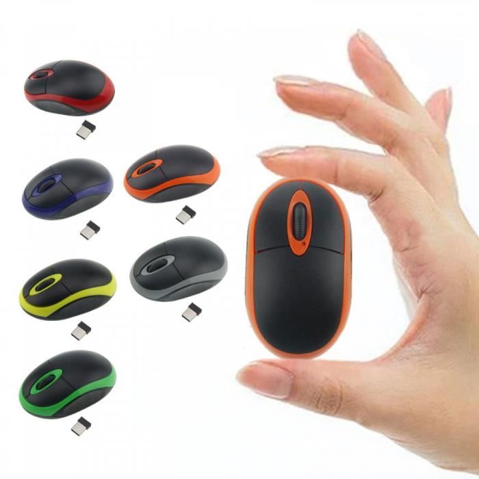 2.4 G Souris Sans Fil Mini Souris Optique Sans Fil Pour Ordinateur Pc ...