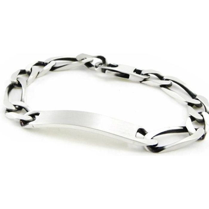 Gourmette Homme Argent "Adam" Vieilli 22 cm 9 mm - Achat / Vente ...