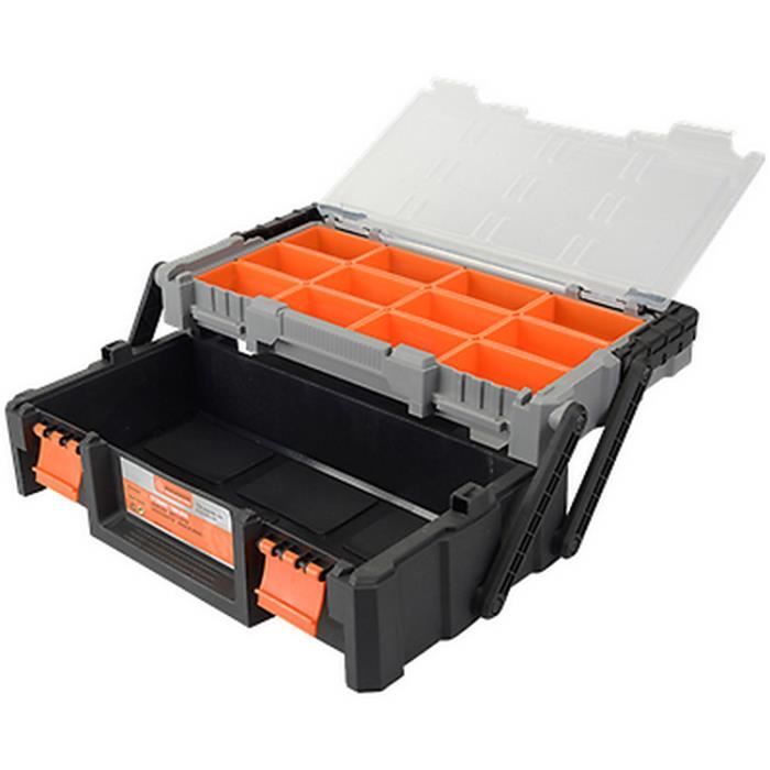 ORGANISEUR PORTABLE CAISSE BOITE A OUTILS PLASTIQUE PRO BRICOLAGE ...