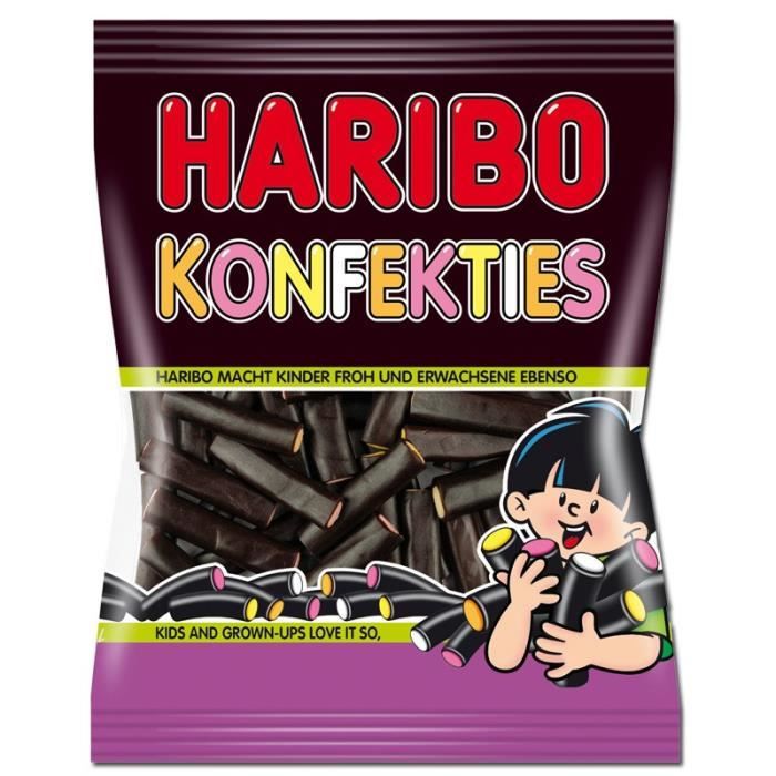 Haribo Konfekties, Réglisse, réglisse confiserie, 18 sacs de 175 gr ...
