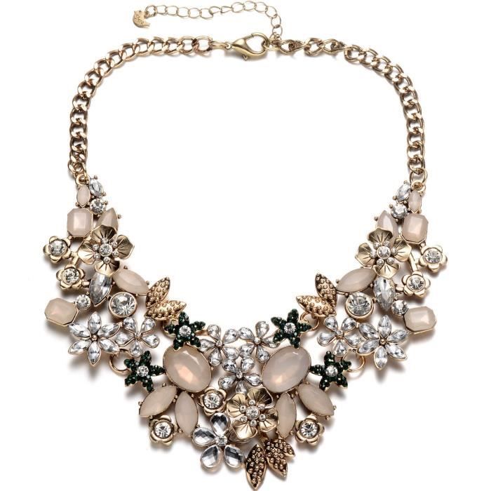 Collier fantaisie femme colore - Achat / Vente pas cher