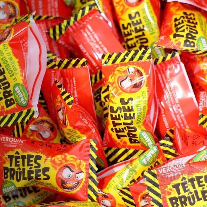 TETE BRULEE FRAISE - 20 unités - Achat / Vente confiserie de sucre TETE ...