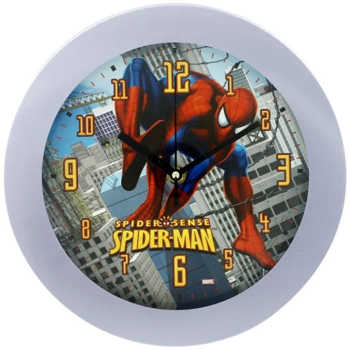 Horloge Pendule Murale Disney Marvel Spiderman Building - Achat / Vente ...