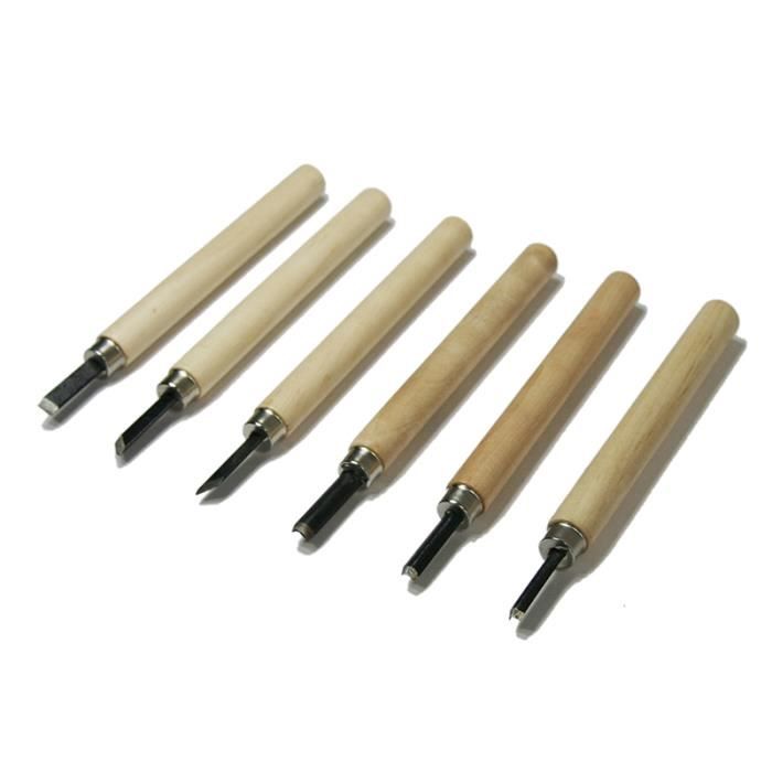 6 Outils De Coupe Tour A Bois Ciseaux Gouges pour modelisme outils de ...