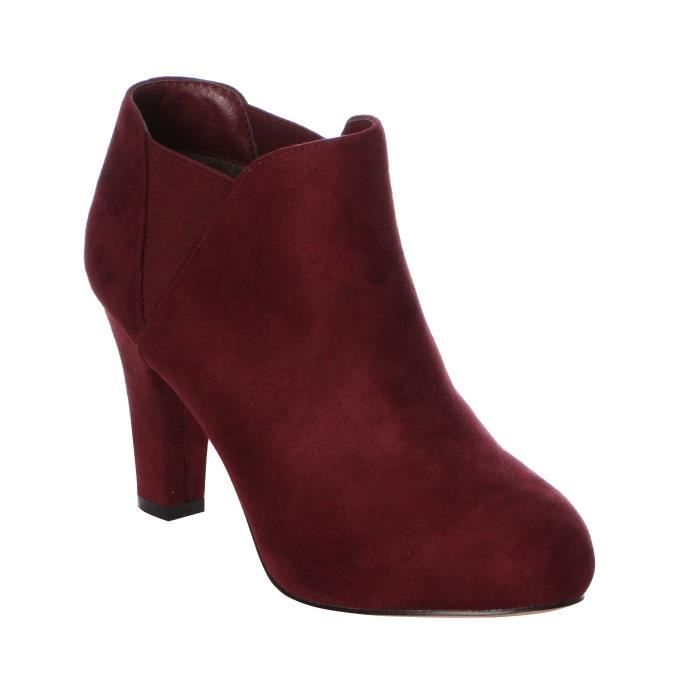 chaussure a talon rouge bordeaux