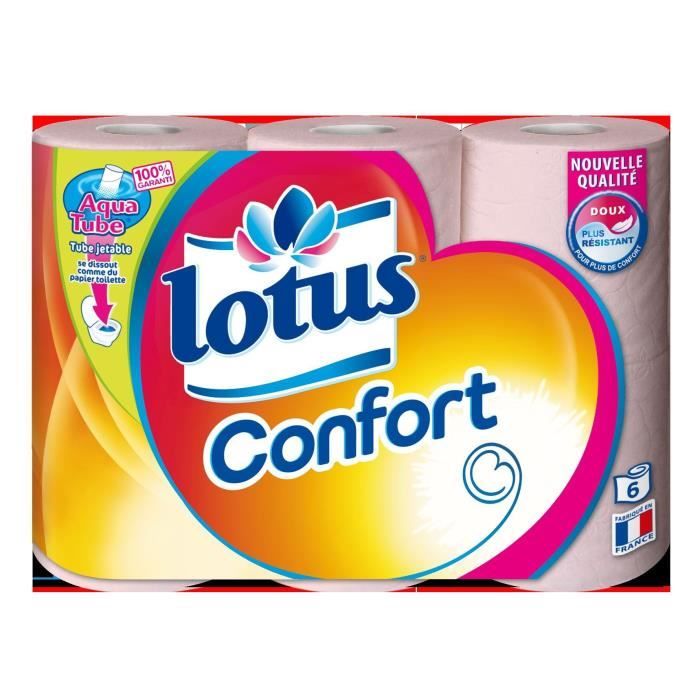 LOTUS Papier hygiénique Confort x6 - Achat / Vente papier toilette ...