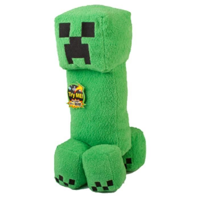 Minecraft Peluche Creeper Sonore Minecraft Achat Vente Peluche Cdiscount