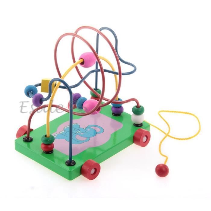 Circuit de Motricité en Bois 15 Boules Jouet Eveil pour Bébé Enfant - Achat / Vente boulier ...