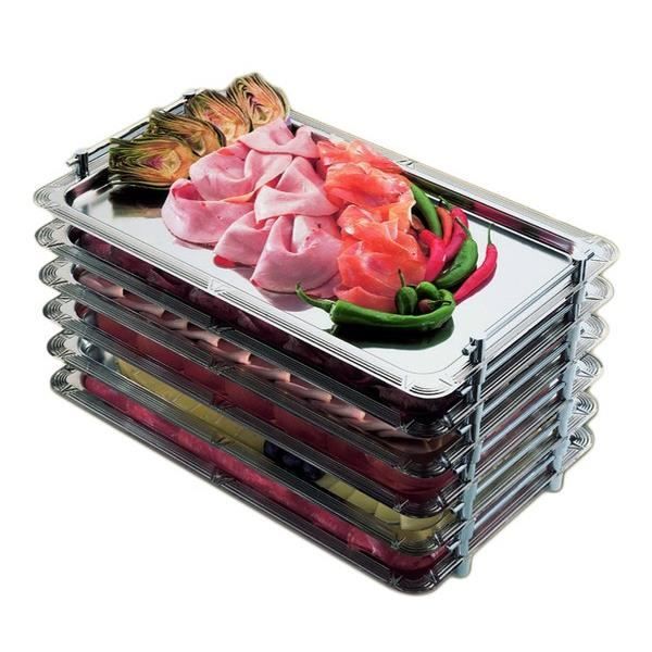 PLATEAU EMPILABLE INOX 53 x 32.5 - Achat / Vente plat de service ...