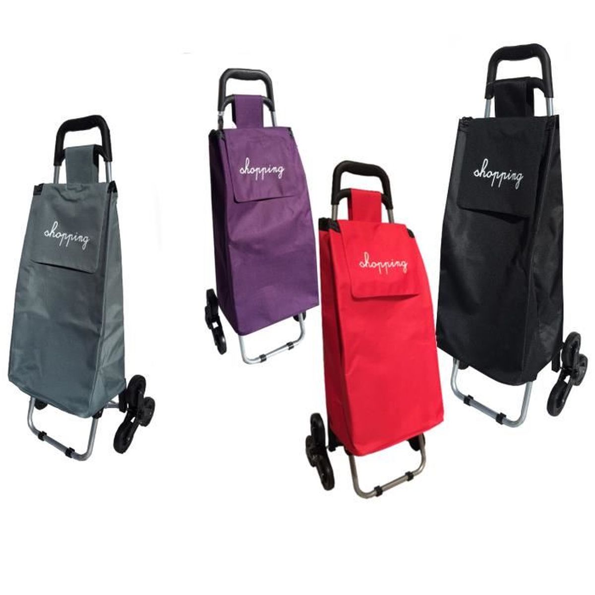 Caddie de courses, Chariot de courses, Chariot de marché pliable 6 ...