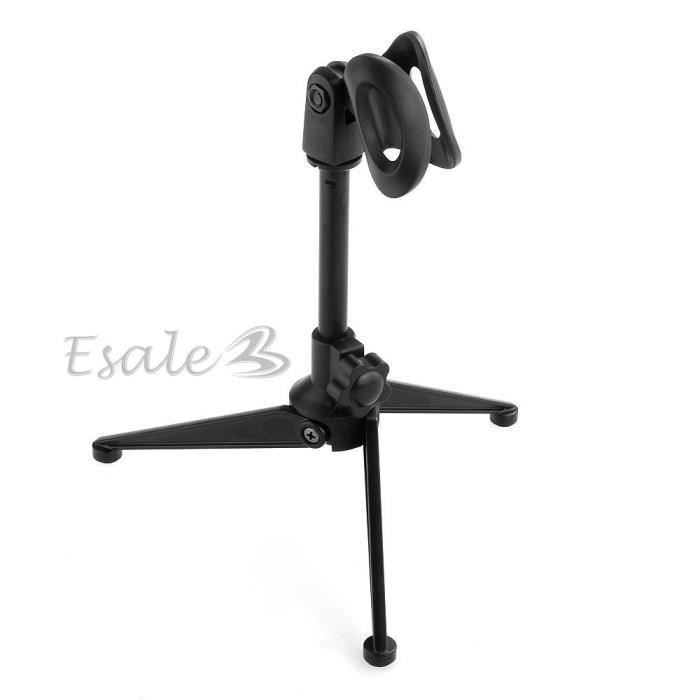 PINCE SUPPORT TRéPIED DE MICROPHONE MICRO UNIVERSELLE NOIR - microphone ...