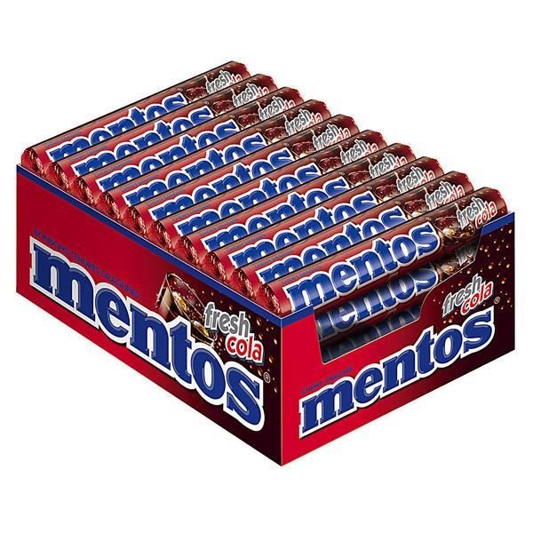 Mentos Fresh Cola Chewy Dragees Bonbons 40 x 37,5g - Achat / Vente ...