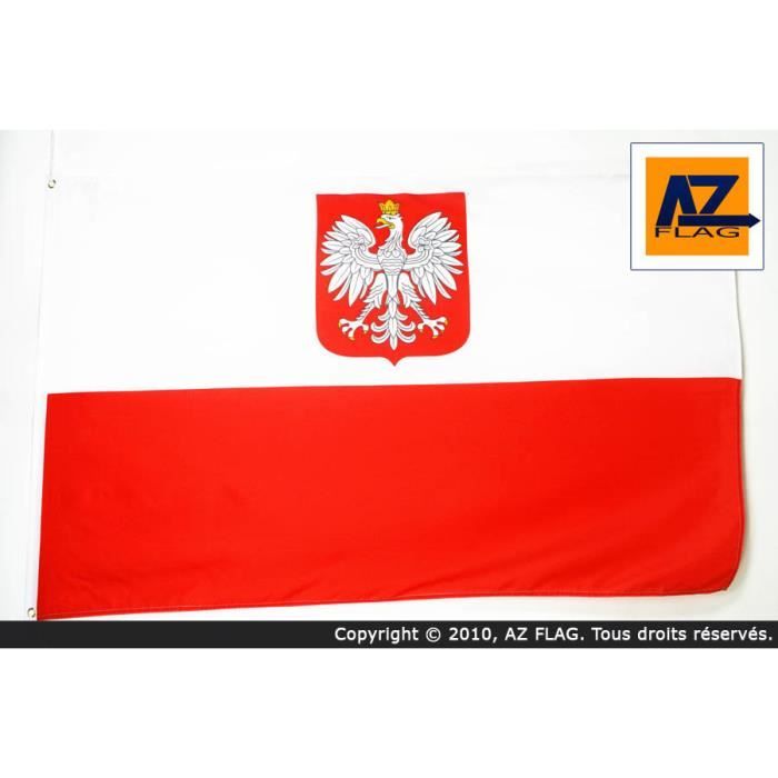 Drapeau Pologne avec Aigle 150x90cm - polonais - Achat / Vente drapeau ...