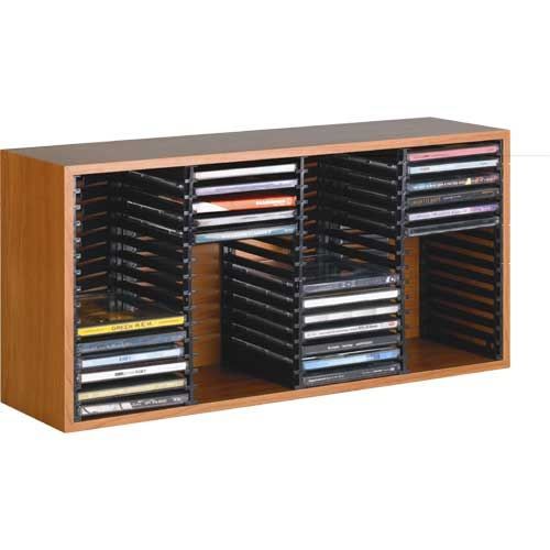 Étagère en bois pour 60 CD, avec mécanisme à re… - Achat / Vente meuble ...