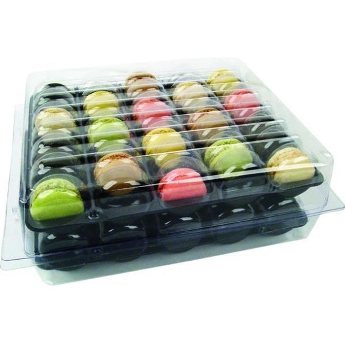 BOITE 70 MACARONS THERMOFORMEE - Achat / Vente boites de conservation ...