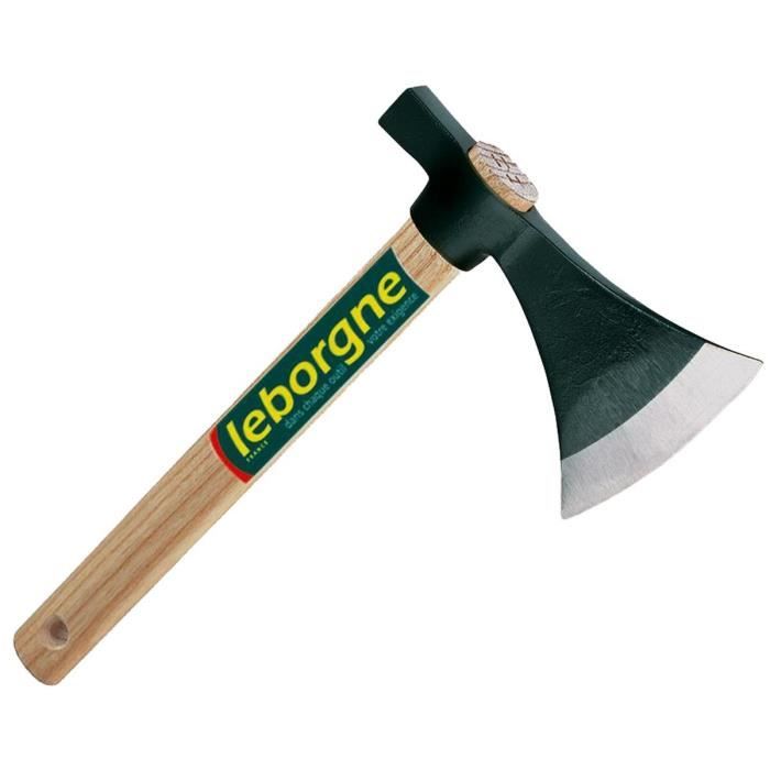 LEBORGNE Hachette manche droit 0,8kg avec manche en bois certifié PEFC ...