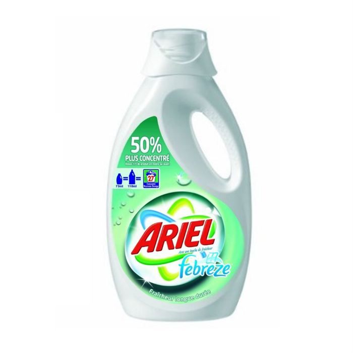 ARIEL Lessive liquide avec Febreze 25 lavages - Achat / Vente lessive ...
