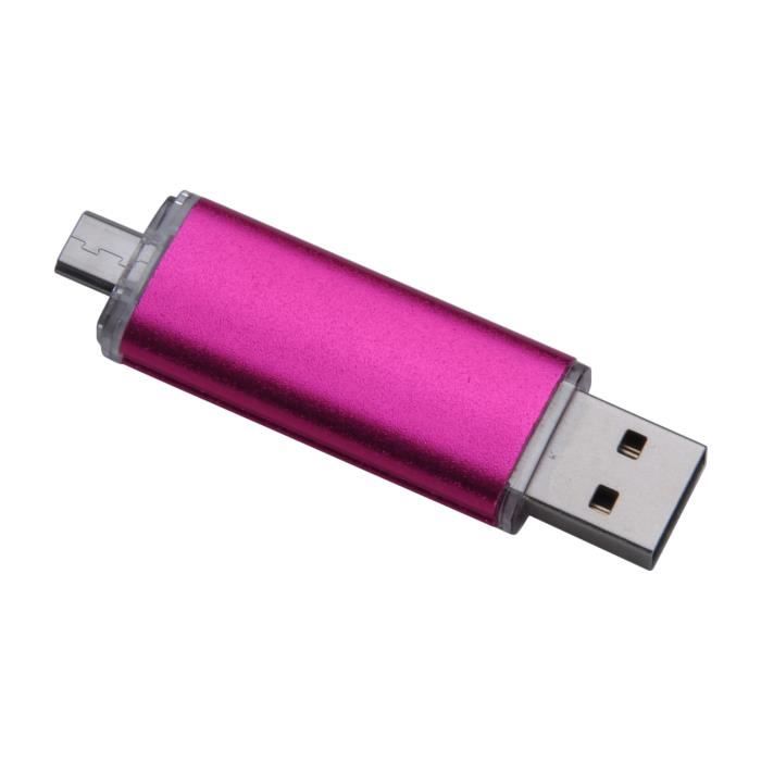 Clé usb 8G Clé DUAL USB et Micro USB ROSE-ROUGE - Prix pas cher - Cdiscount