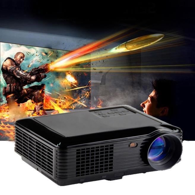 3500 Lumens LED Projecteur de cinéma maison TV USB 1080P 3D HD VGA ...
