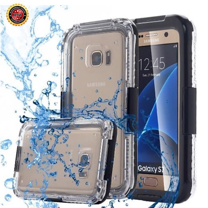 WOOCON Coque Samsung Galaxy S7 Edge étui waterproof étanche étui ...